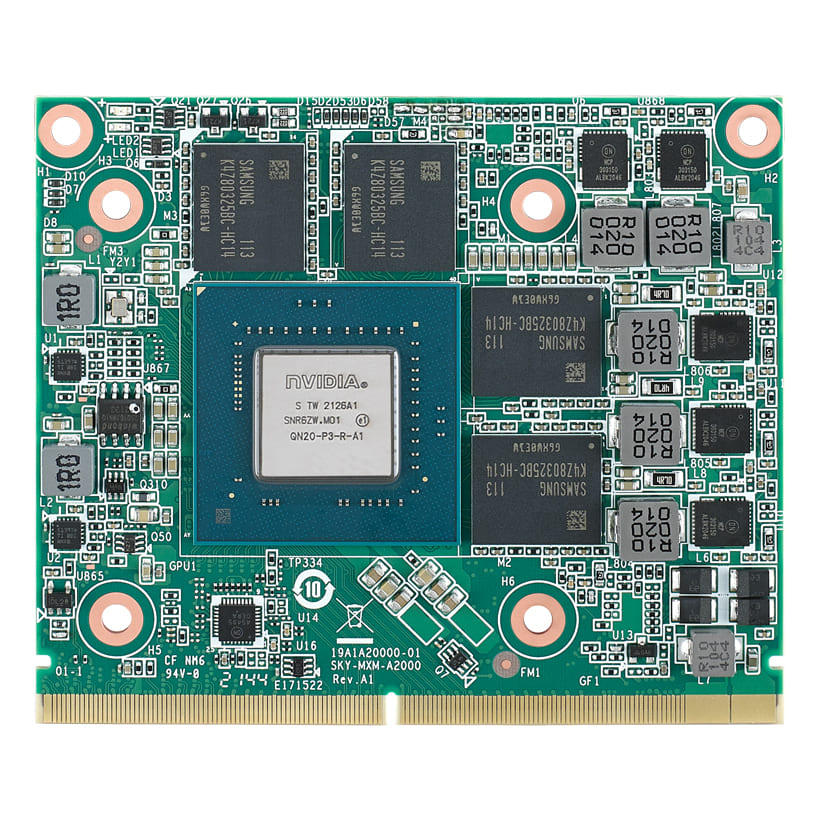 SKY-MXM-A2000 - MXM 3.1 Type A NVIDIA® Quadro® Embedded A2000 with DP 1.4a - 研华